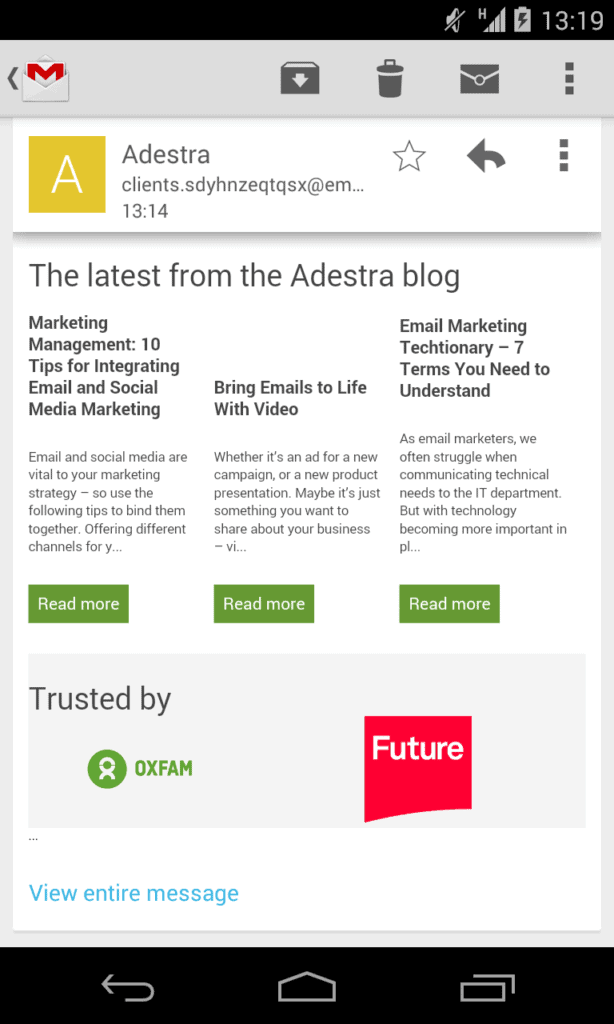 How to Stop Gmail from Clipping your Emails | Adestra